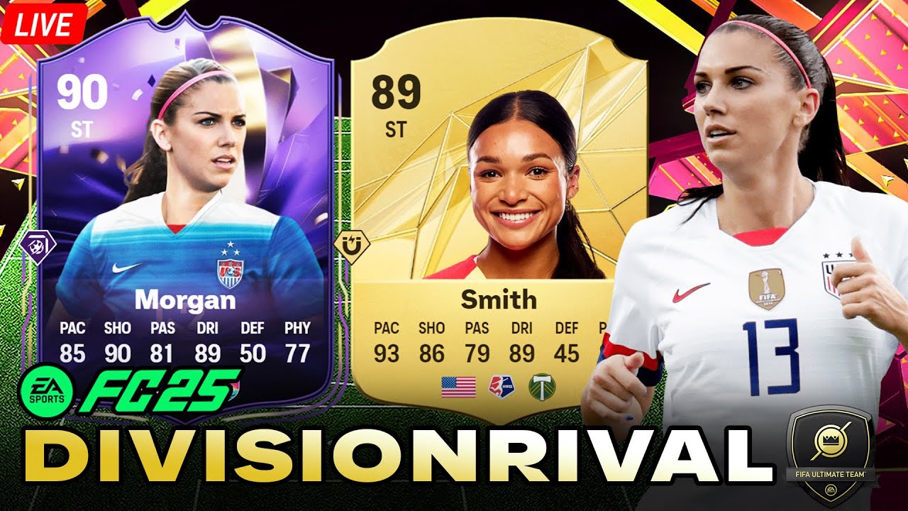 🔴LIVE Division Rivals ไอดีหลัก w/ 90 Morgan & 89 Smith 🇺🇸💟 - FC 25 ...