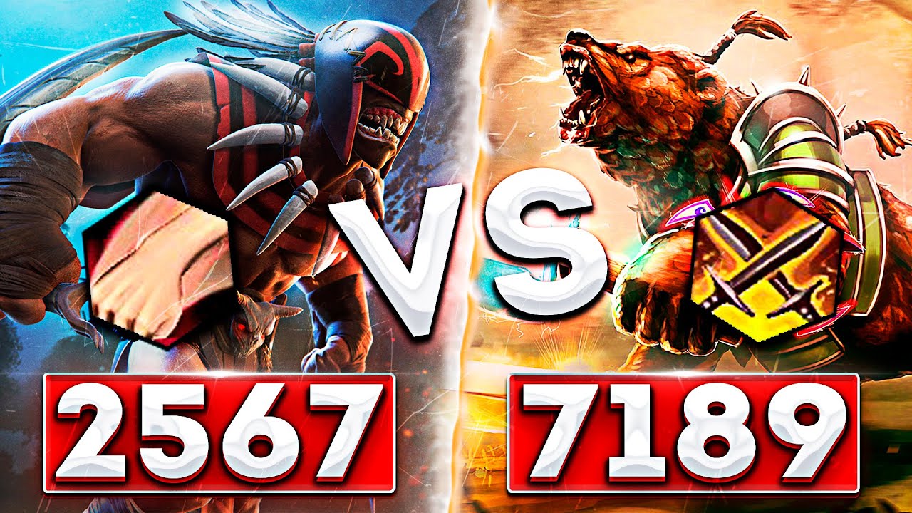 КАК ИГРАЕТ ТОП 1 МИРА В CUSTOM HERO CLASH / 7189 MMR VS 2567 MMR - YouTube