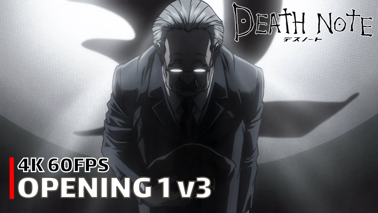 Death Note - Opening 1 v3 [4K 60FPS | Creditless | CC] - YouTube