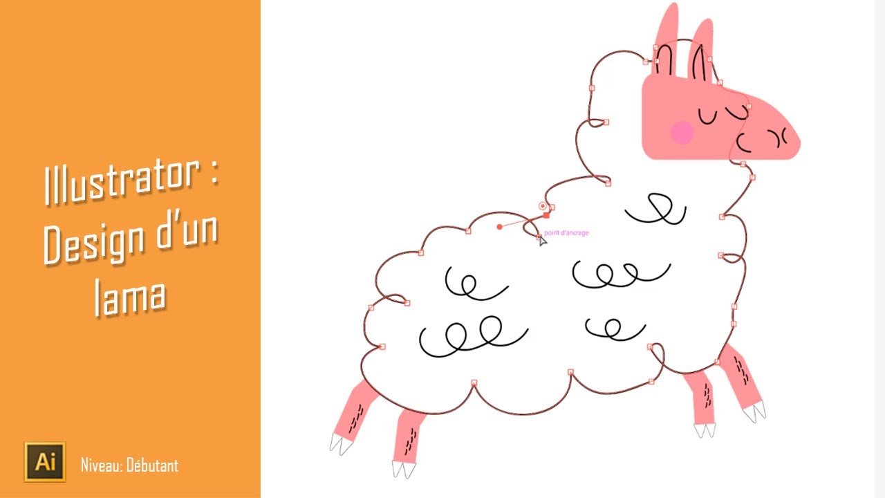 Dessiner un lama dans Illustrator CC - YouTube