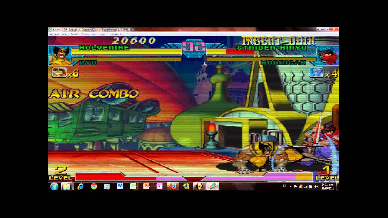 marvel vs capcom 1 wolverine gameplay - YouTube