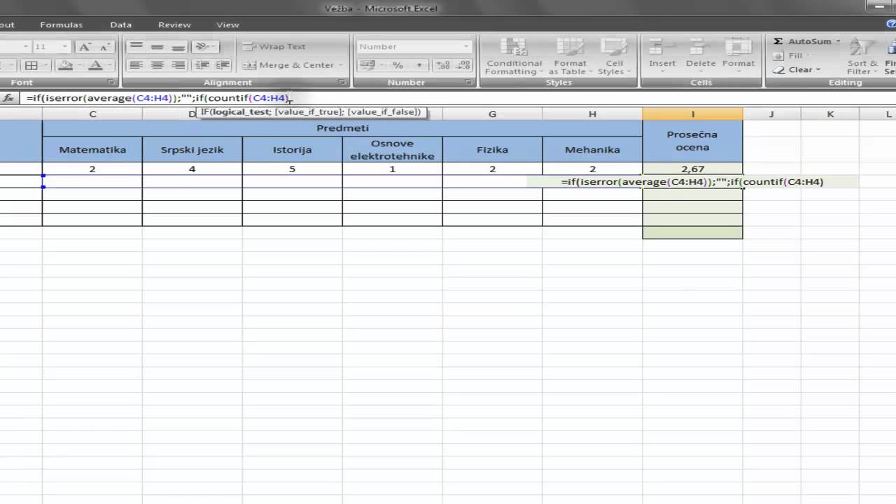Excel uvod 9.2 - YouTube