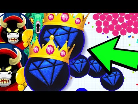 THE AGAR.IO REVERSE DOUBLE SPLIT KING! Agar.io DESTROYING NOOBS & PROS