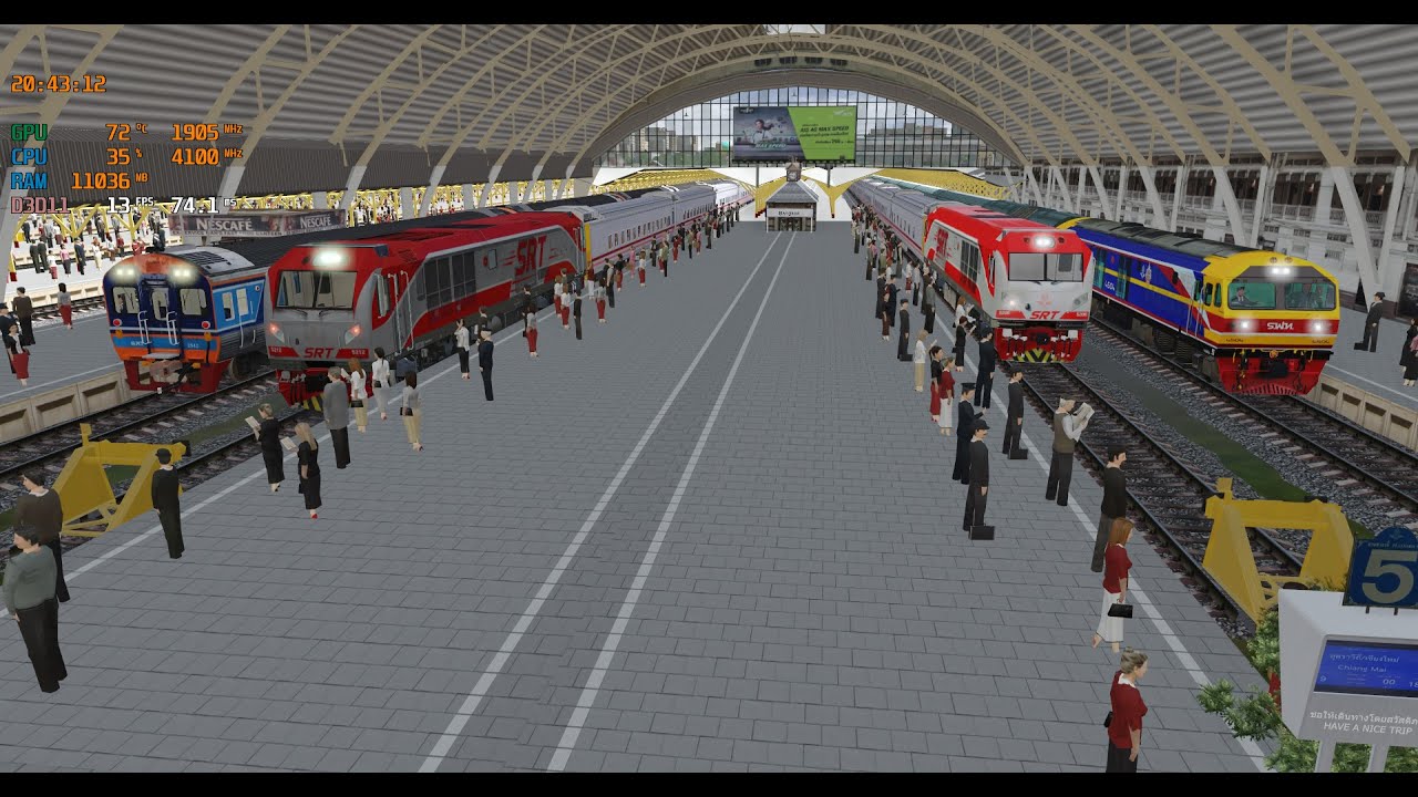 รถไฟไทย Trainthai HD : [LIVE] Trainz Railroad Simulator 2019 (Steam ...