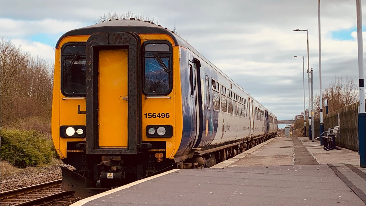 Northern Class 156496 & 156468 Departs Heighington | 2D35 Saltburn to ...