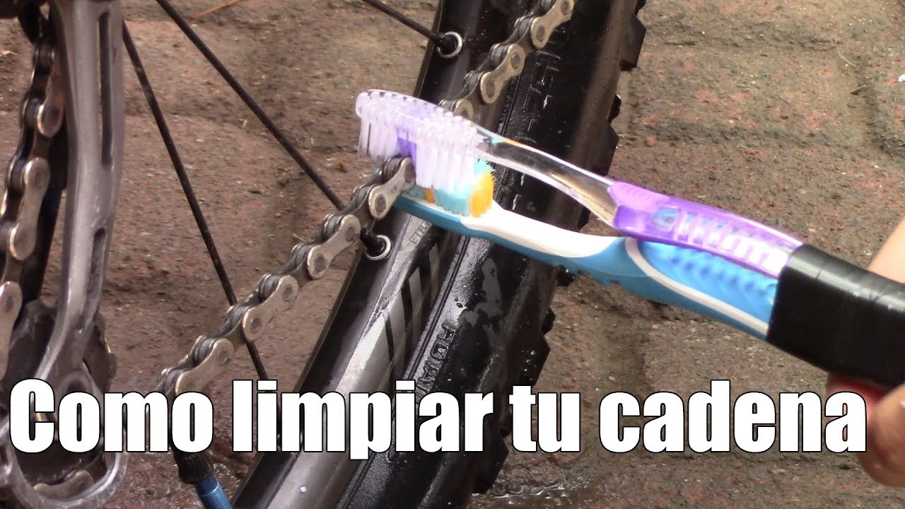 Como limpiar tu cadena (cepillos de dientes, agua, jabón y aceite ...