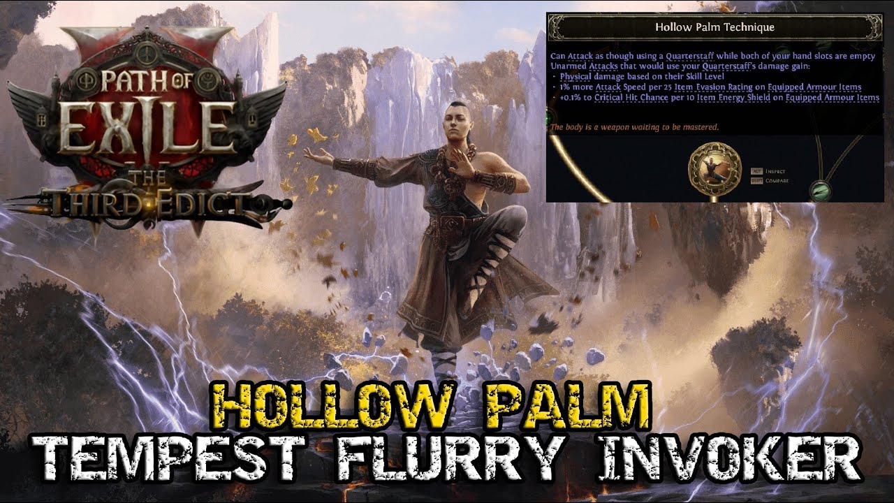 Flurry of Fists Fantasy? CHECK! | Hollow Palm Invoker | Path of Exile 2 ...