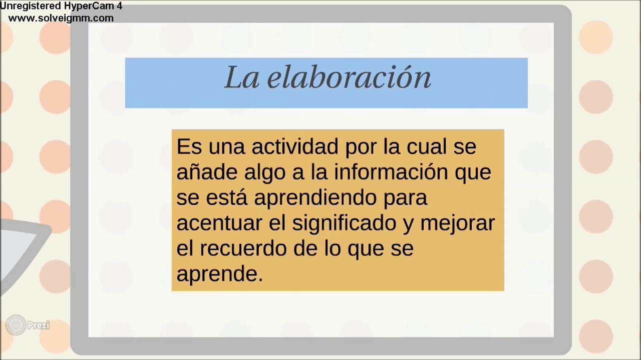 Estrategias de procesamiento y elaboración de la información - YouTube