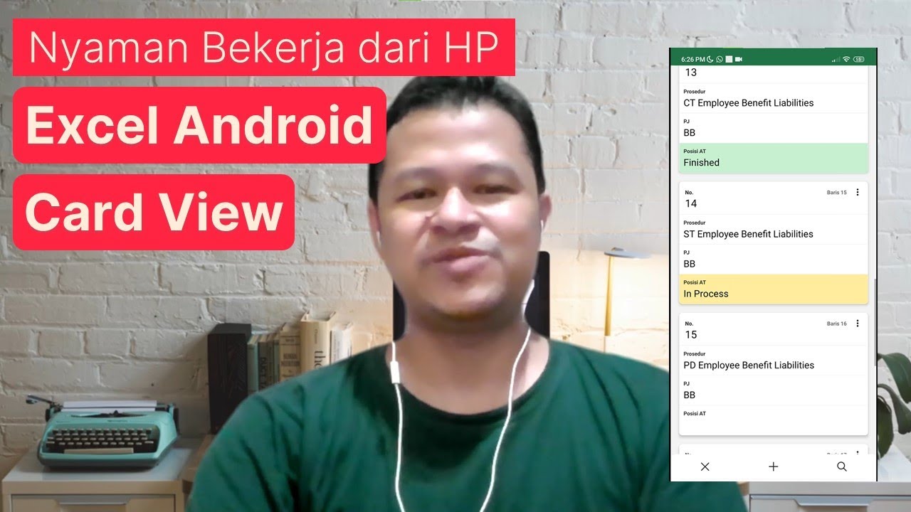 Card View: Cara Nyaman Bekerja dengan Excel di HP Android - YouTube