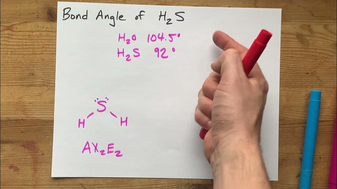 Bond Angle of H2S (Why is it only 92 degrees?) - YouTube
