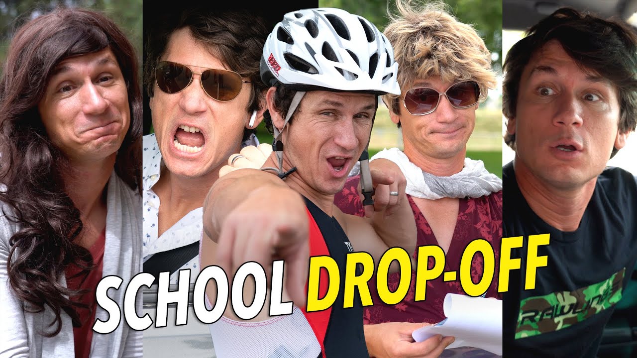 The 5 parents at school drop-off! - YouTube