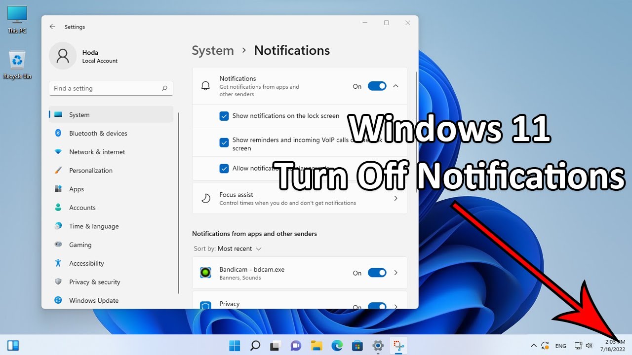 How To Turn Off Notification Content On Lock Screen On Windows 11 ...