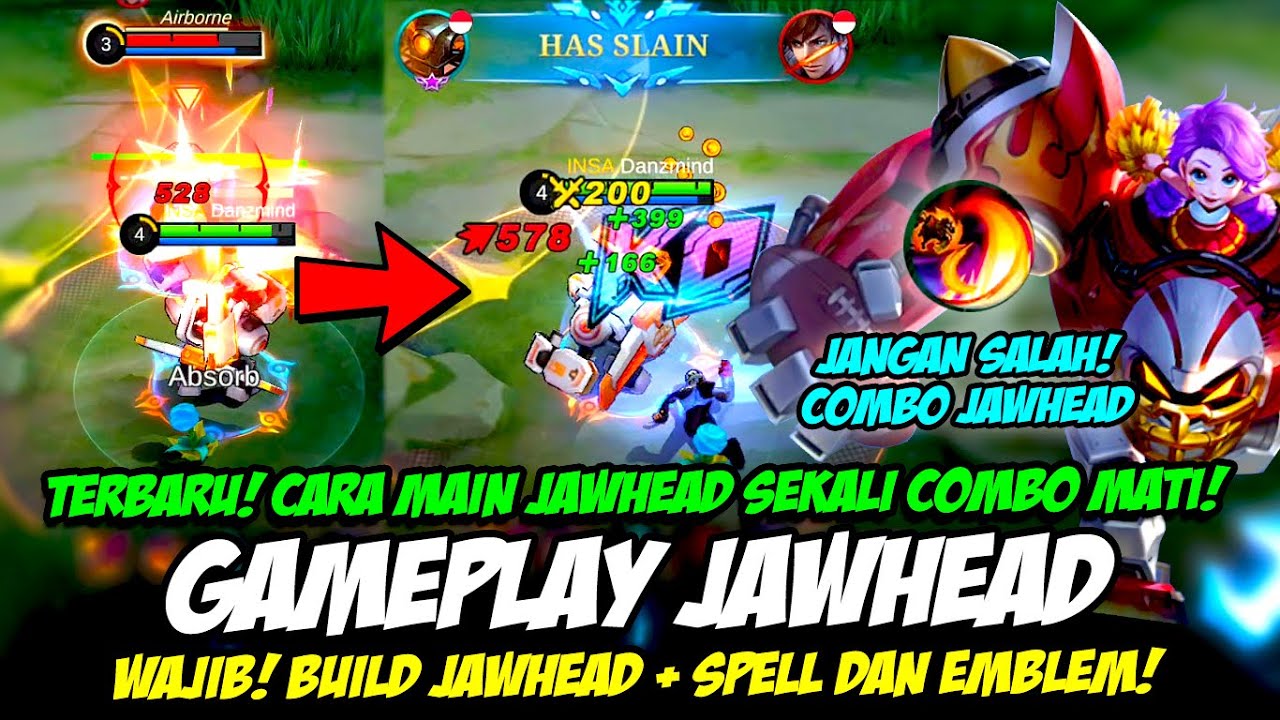 CARA MAIN JAWHEAD TERBARU + BUILD JAWHEAD PALING SAKIT TUTORIAL ...