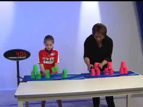 Meet World Champion Cup Stacker, Emma Slabach - YouTube