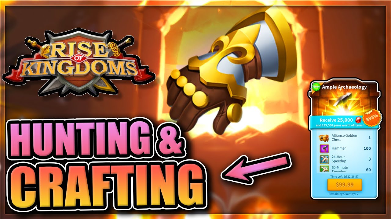 Crafting Legendary Set Gloves + Hunt for History in Rise of Kingdoms ...