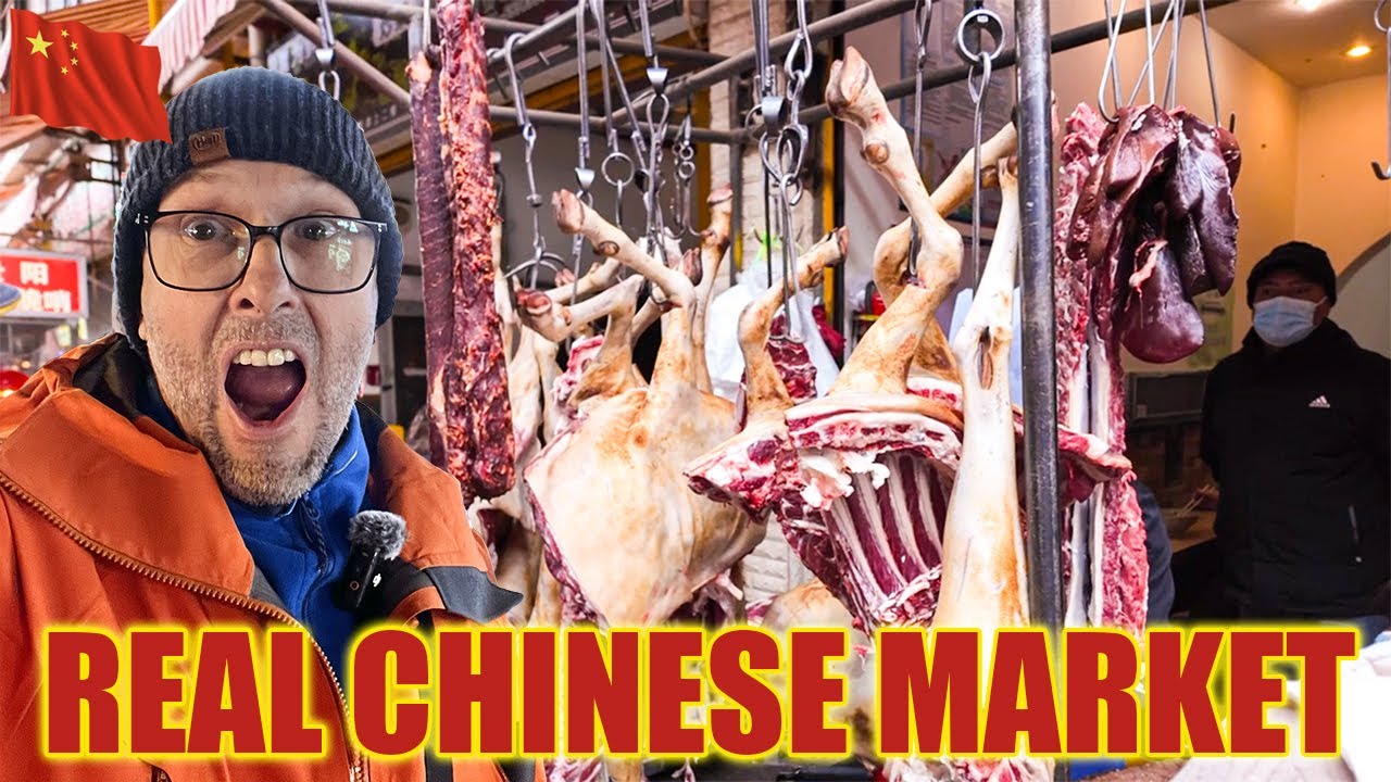 What's at this Traditional Chinese Farmers Market ? - YouTube