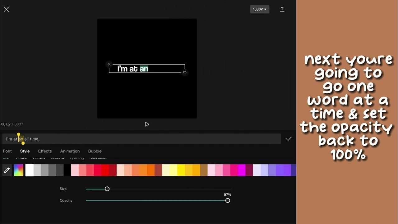 fade in/fade out text tutorial! - CapCut - YouTube