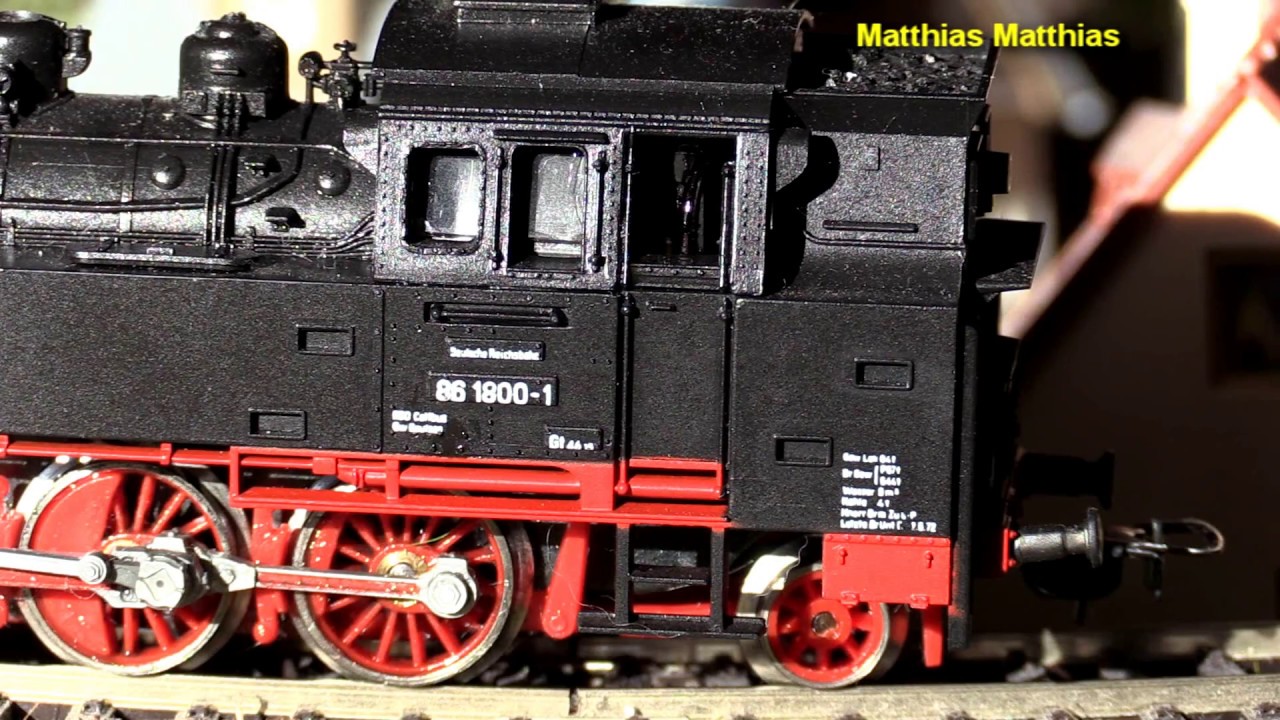 Piko Dampflok H0 der DDR BR 86 1800-1 DR - YouTube
