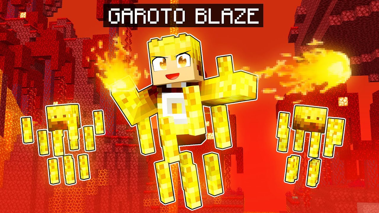 JOGANDO como um GAROTO BLAZE no Minecraft - YouTube