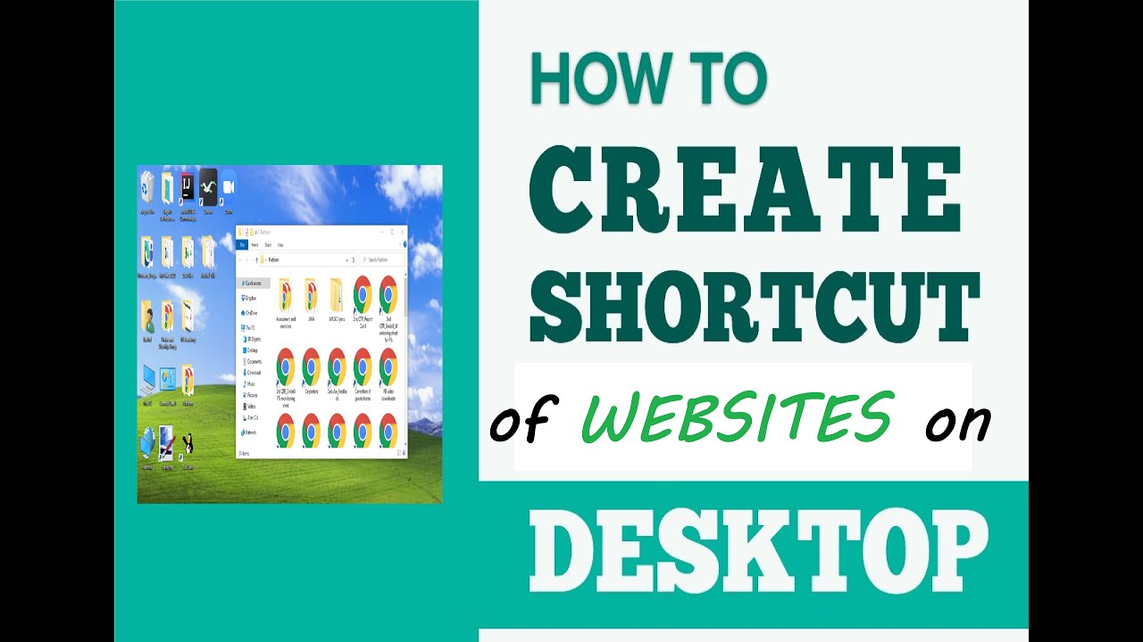 How to create shortcut from a website to your desktop - YouTube