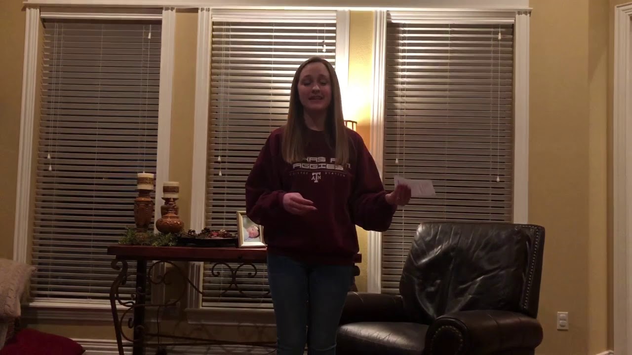 Speech Two- Hannah McLean - YouTube