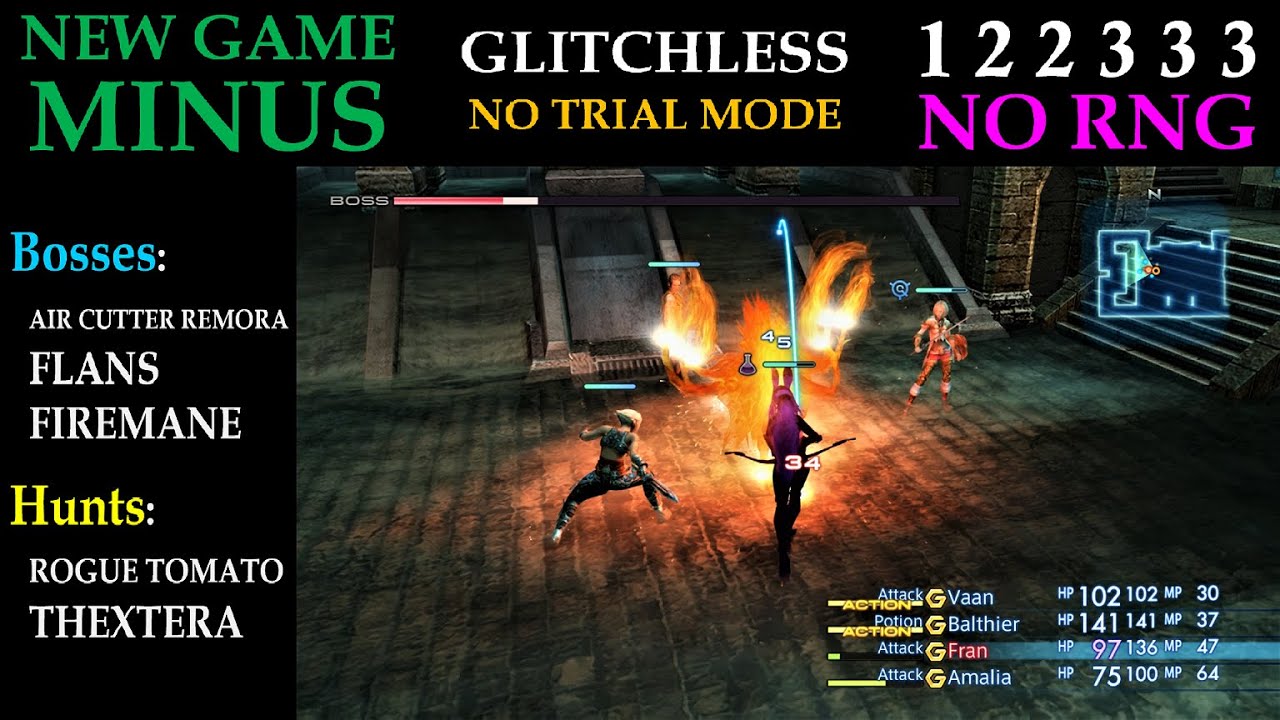 Final Fantasy XII TZA #01 [NG-] 122333 [ALL Marks/Espers/Bosses] - YouTube