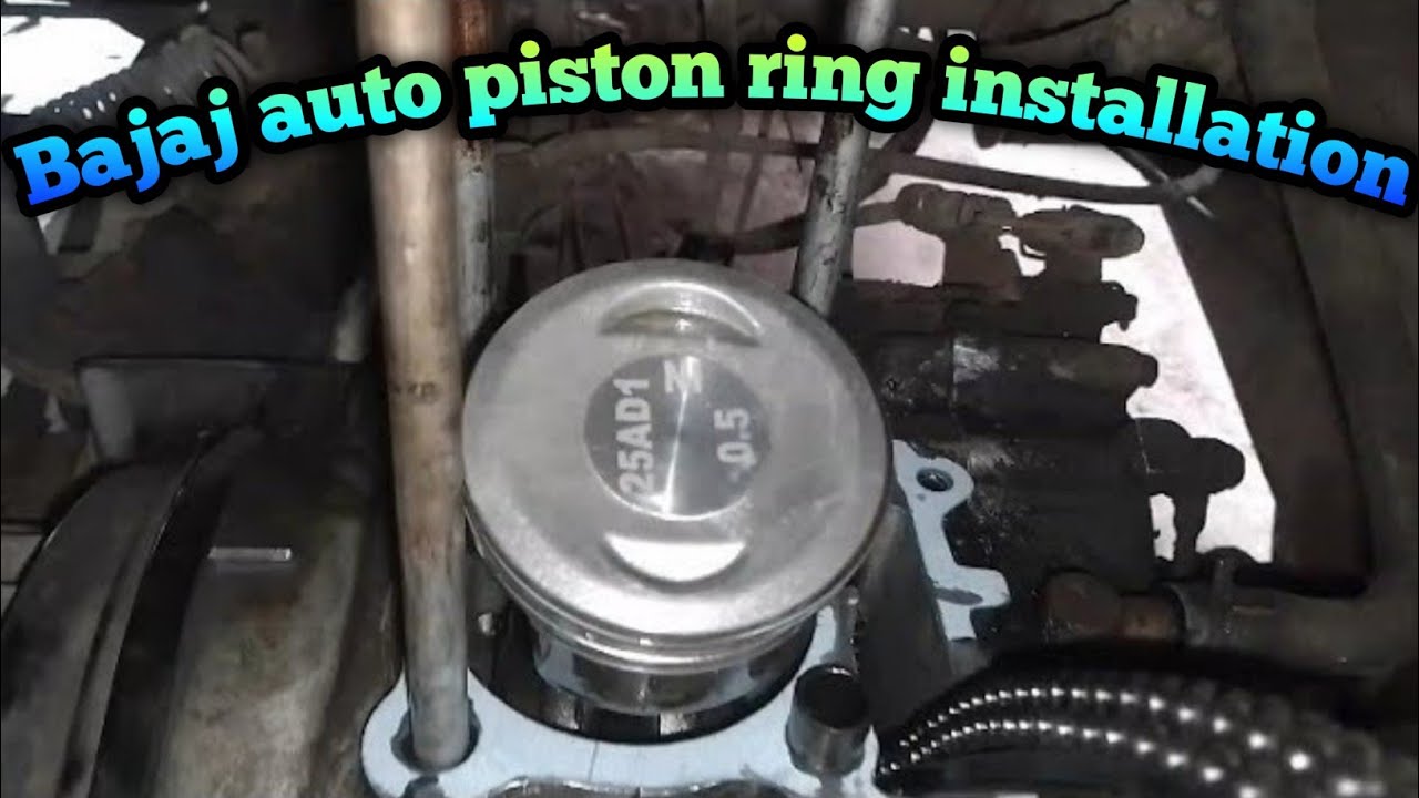 bajaj auto piston ring installation///bajaj piston ring setting - YouTube
