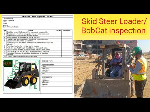 Heavy equipment inspection | BobCat inspection - YouTube