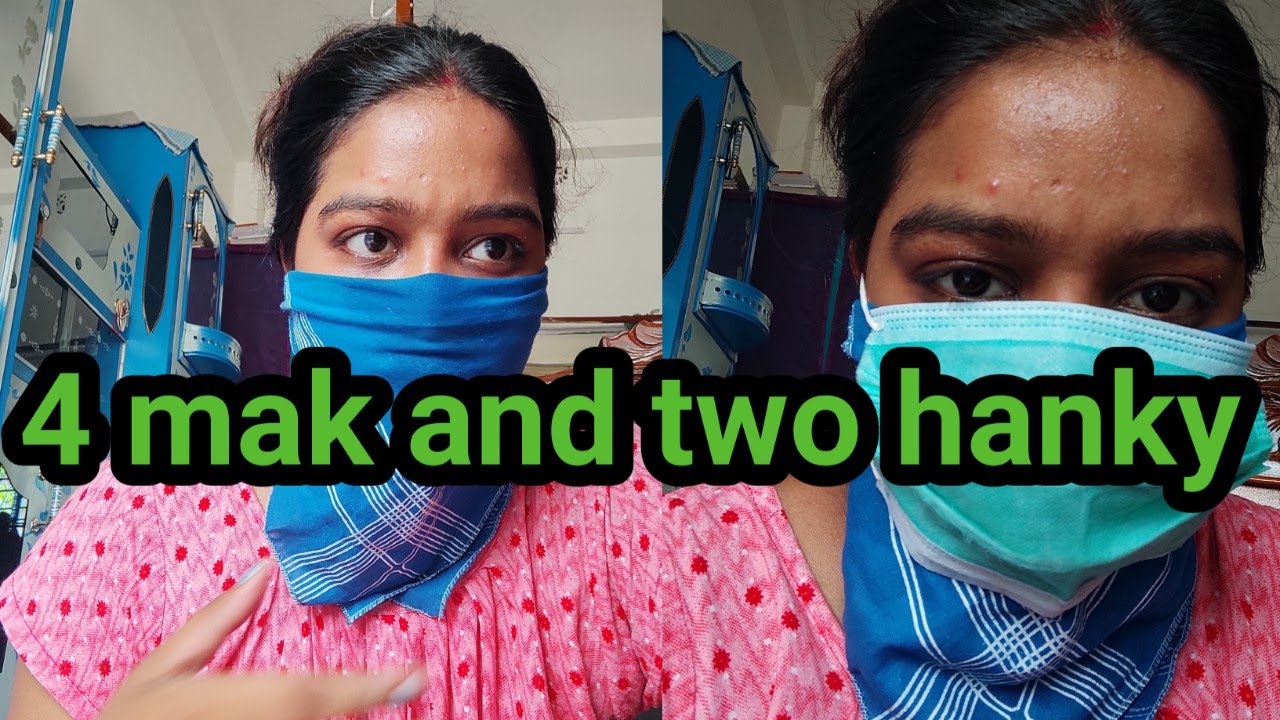 4 mask and 2 hanky face cover#viral #vlog - YouTube