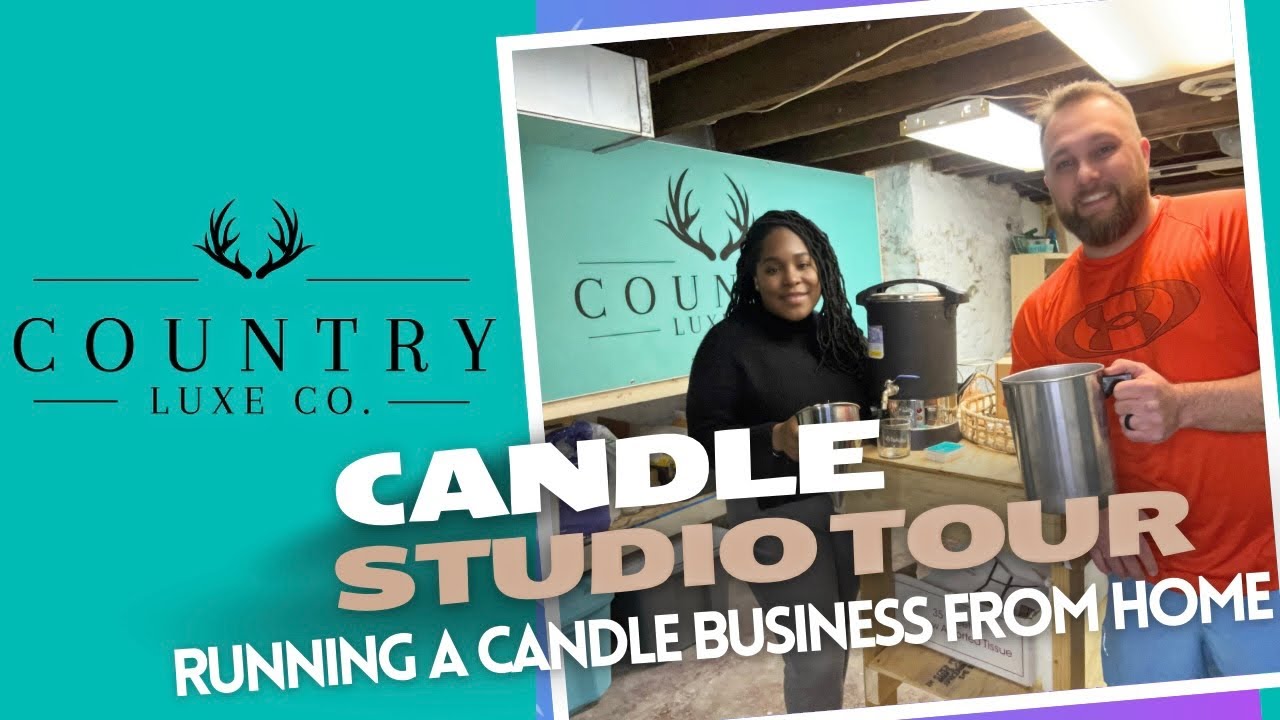 Candle Studio Tour🕯️| Running A Candle Business From Your Home - YouTube