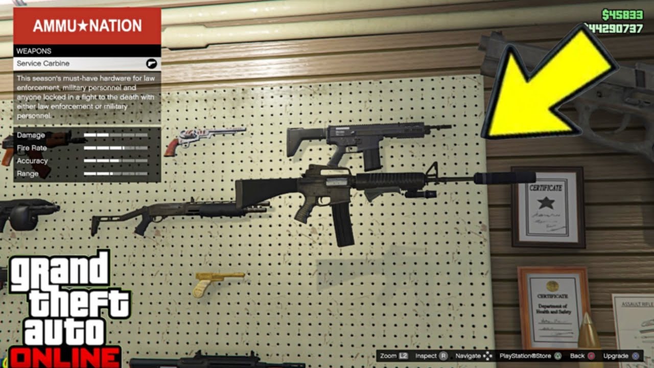 You Can Now Buy The Service Carbine M16 Weapon | How To Buy! (GTA ...