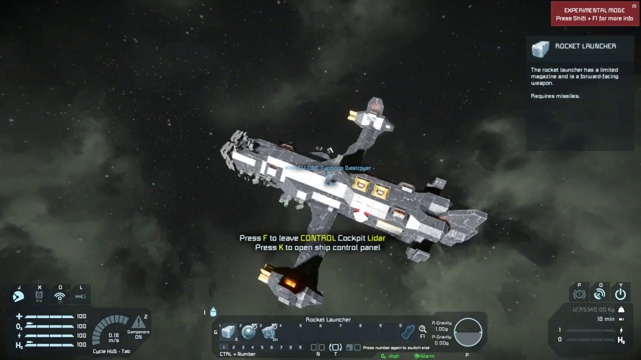 Typhoon cruiser finished - Space Engineers - YouTube