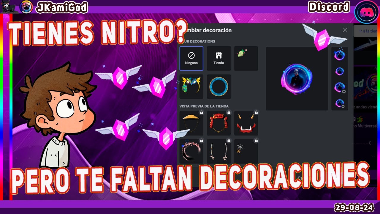🟣 Decoraciones Fake Avatar - Nitro💠 Discord 📡 JKamiGod - YouTube