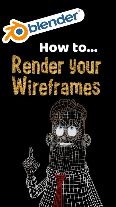 Blender - How to Render Wireframes #shorts #blender - YouTube