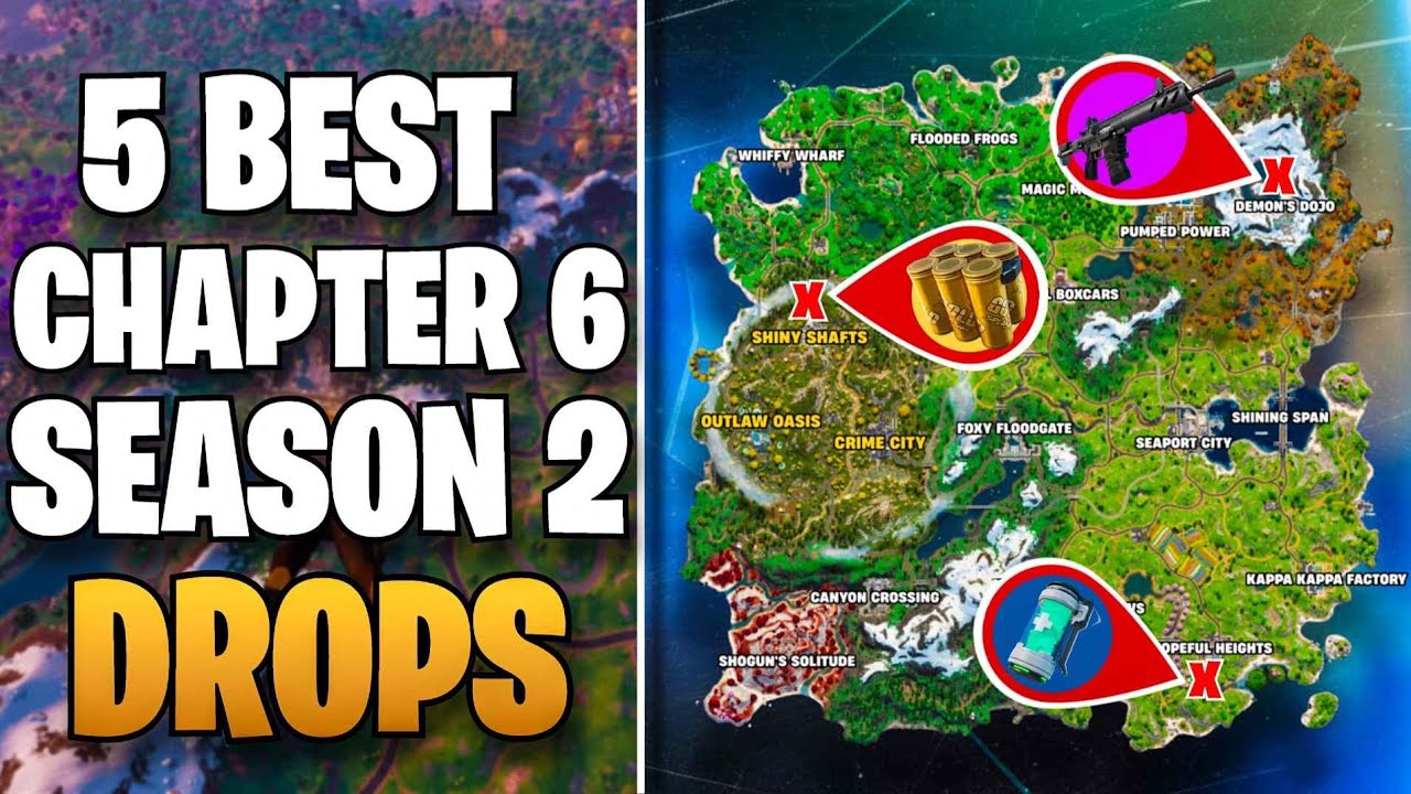 The 5 BEST Solo Drop Spots In Chapter 6 Season 2! - YouTube