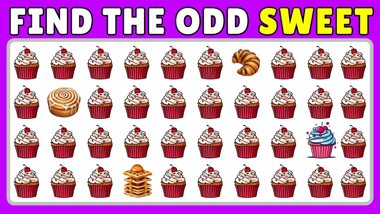 Find The ODD One Out - Sweets Edition 🧁🍭🍰 30 Ultimate Levels - Easy ...