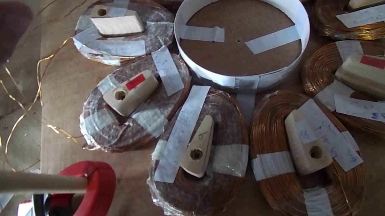 160 volt coils for DIY wind turbine. - YouTube