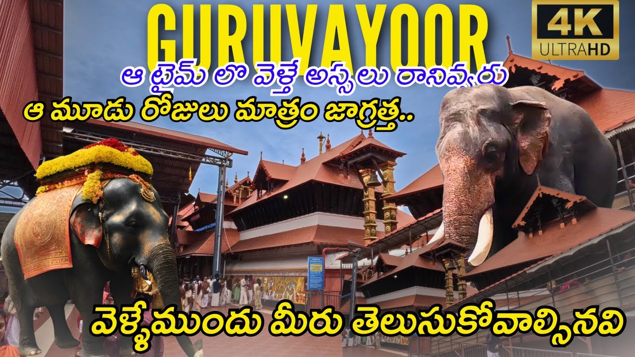 How to reach Guruvayur temple kerala | Guruvayoor tour plan in telugu ...