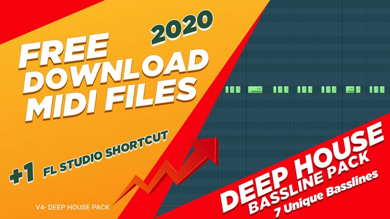 Deep House tutorial video midi pack [7 Bassline] - YouTube