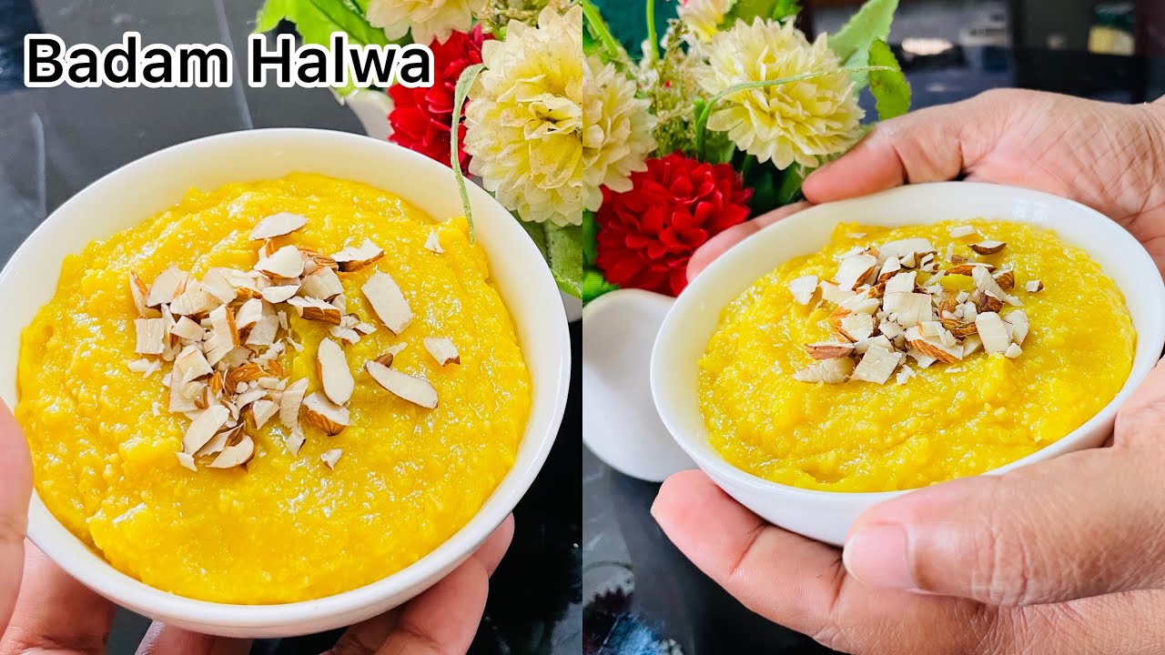 Badam Halwa Recipe | Eid Special Dessert - YouTube