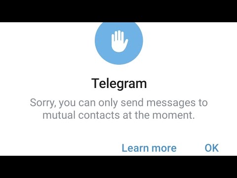 Sorry, you can only send messages to mutual contacts at the moment ...