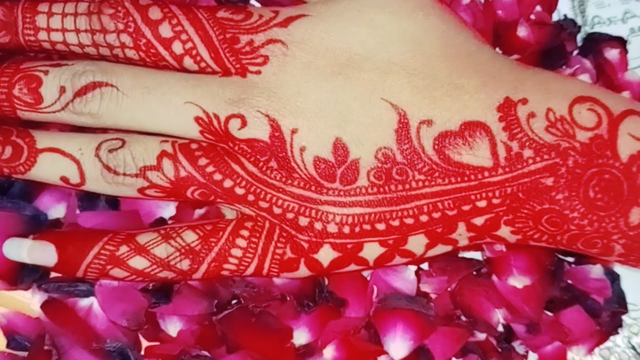 1 side mehndi design | #mehndi - YouTube