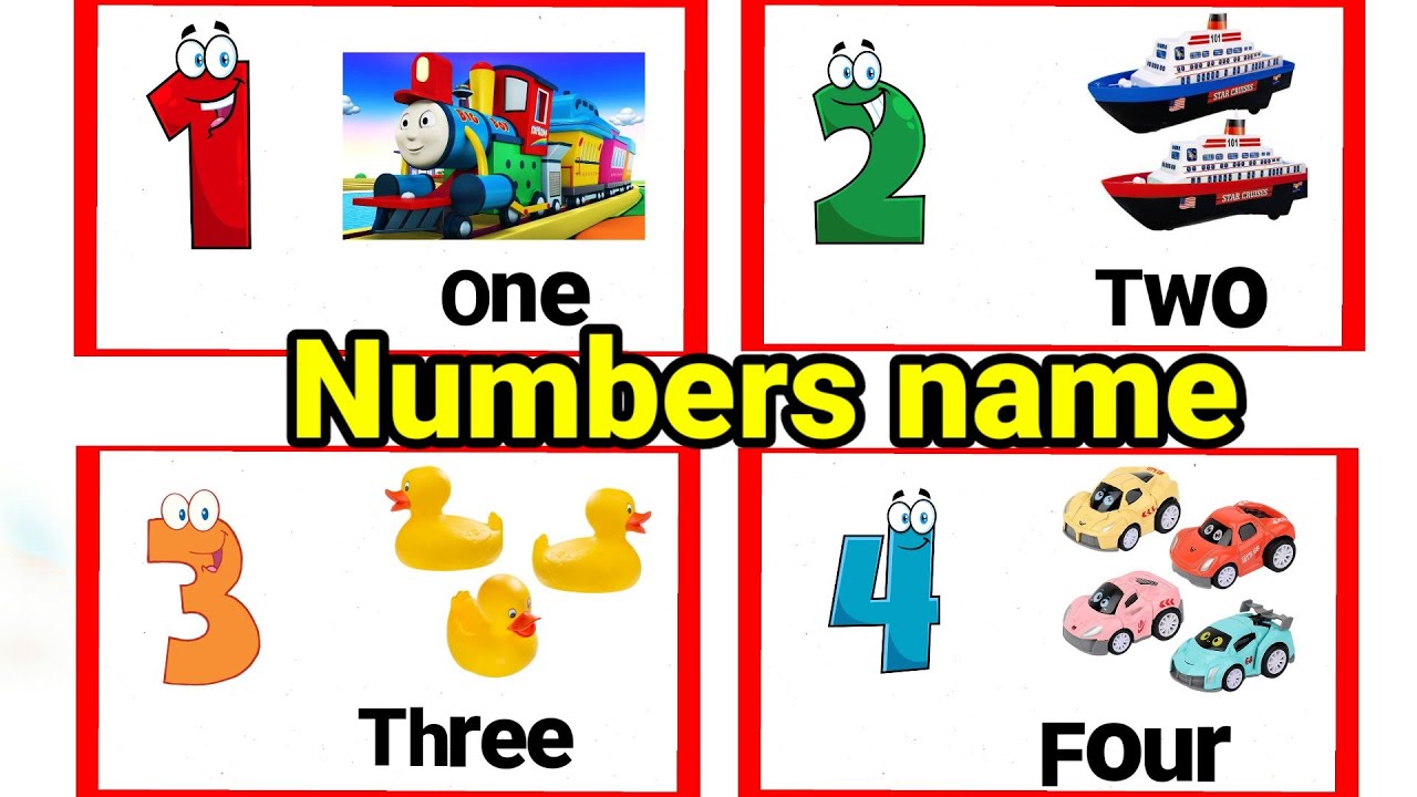 Numbers name / numbers spelling (1 to 10) / Learn numbers name in ...