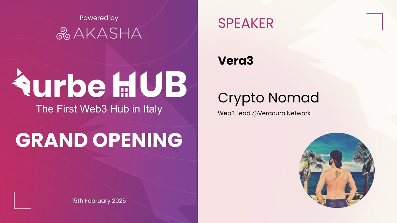 Urbe Hub Opening - Crypto Nomad // VERA3 - YouTube