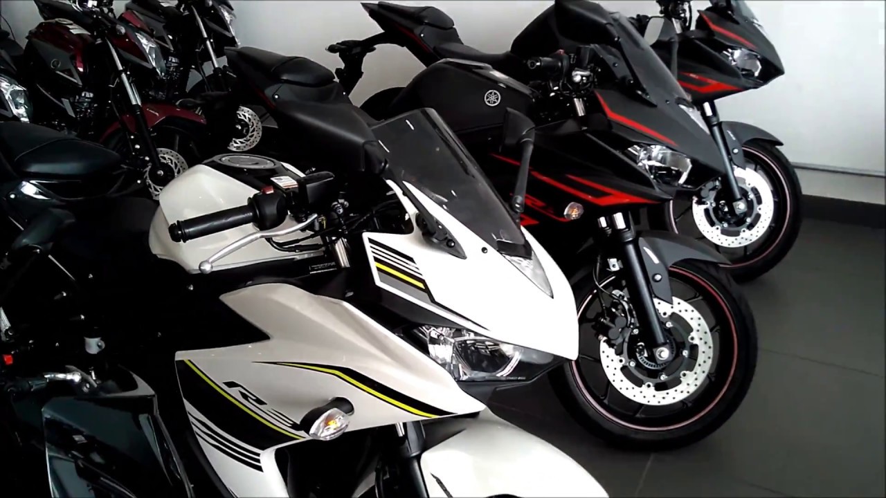 NOVA YAMAHA R3 2018 (BRANCA E PRETA) EM DETALHES - YouTube