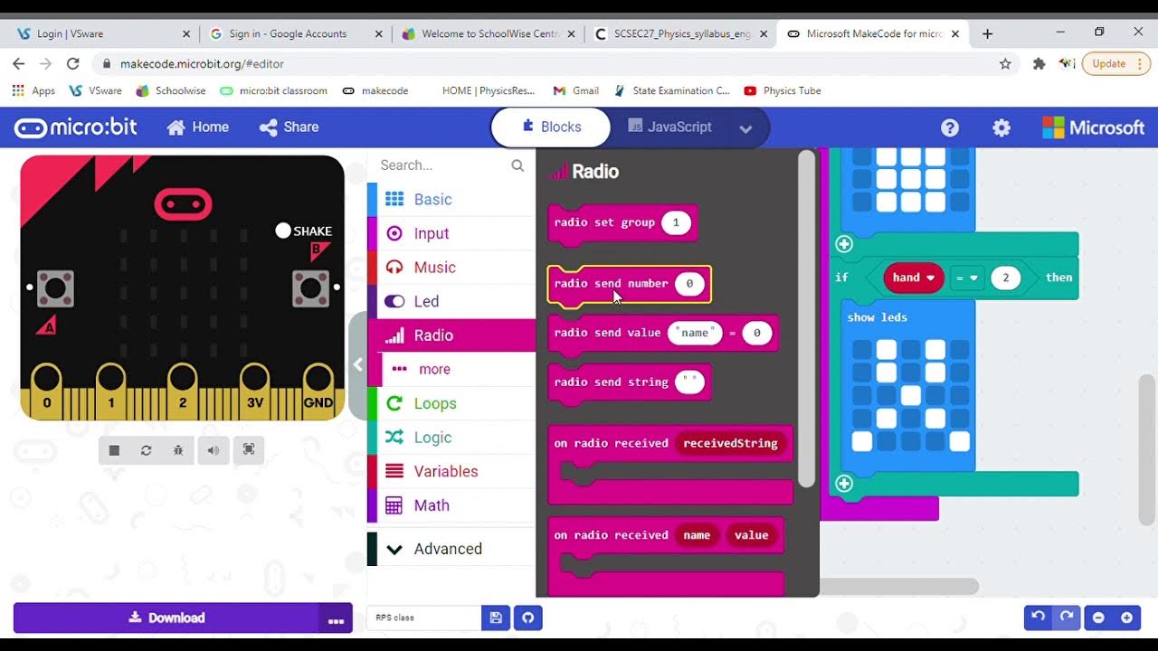 Micro:bit - Rock, Paper, Scissors (2 Player) - YouTube