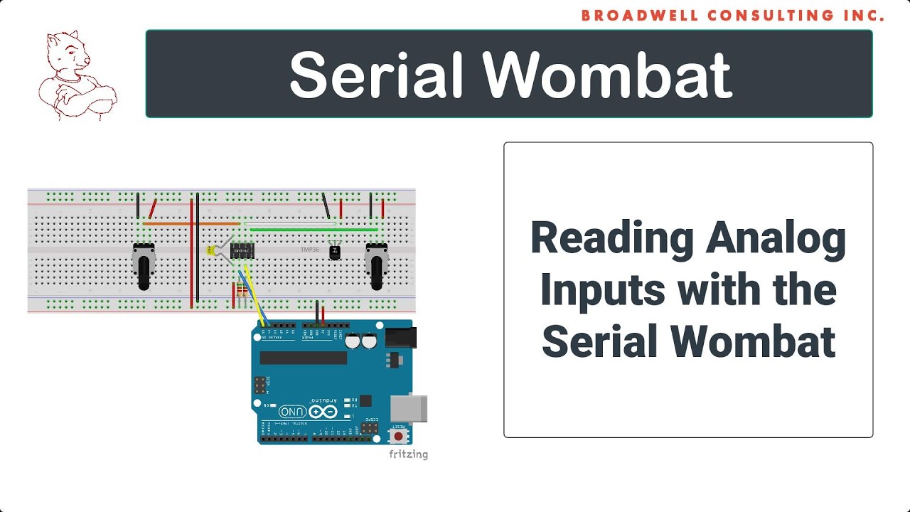 Measuring Analog Voltages on Arduino using the Serial Wombat 4B chip's Analog Input pin mode ...