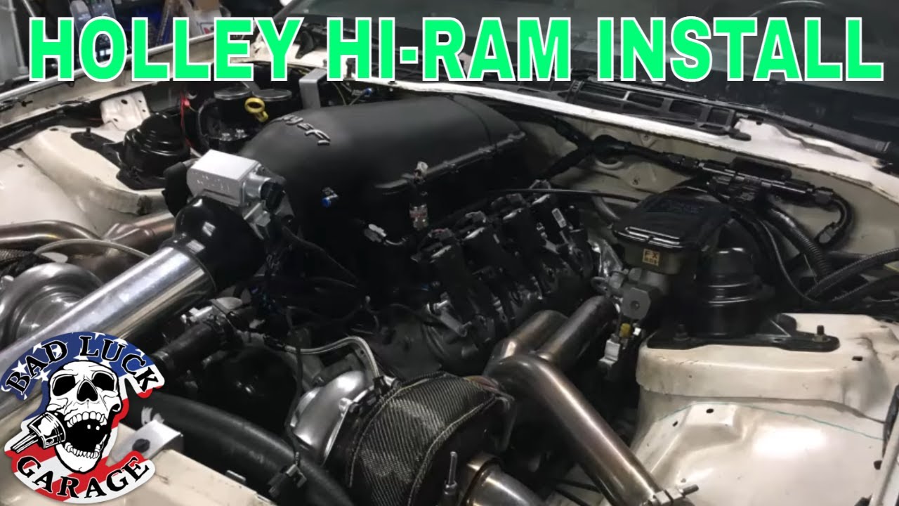 HOLLEY HI RAM INSTALL ON TWIN TURBO CAMARO - YouTube