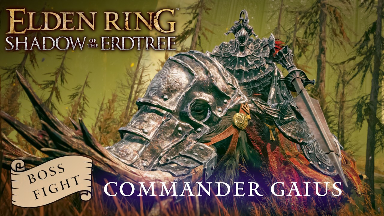 COMMANDER GAIUS Boss Fight | ELDEN RING SHADOW OF THE ERDTREE | HK ...