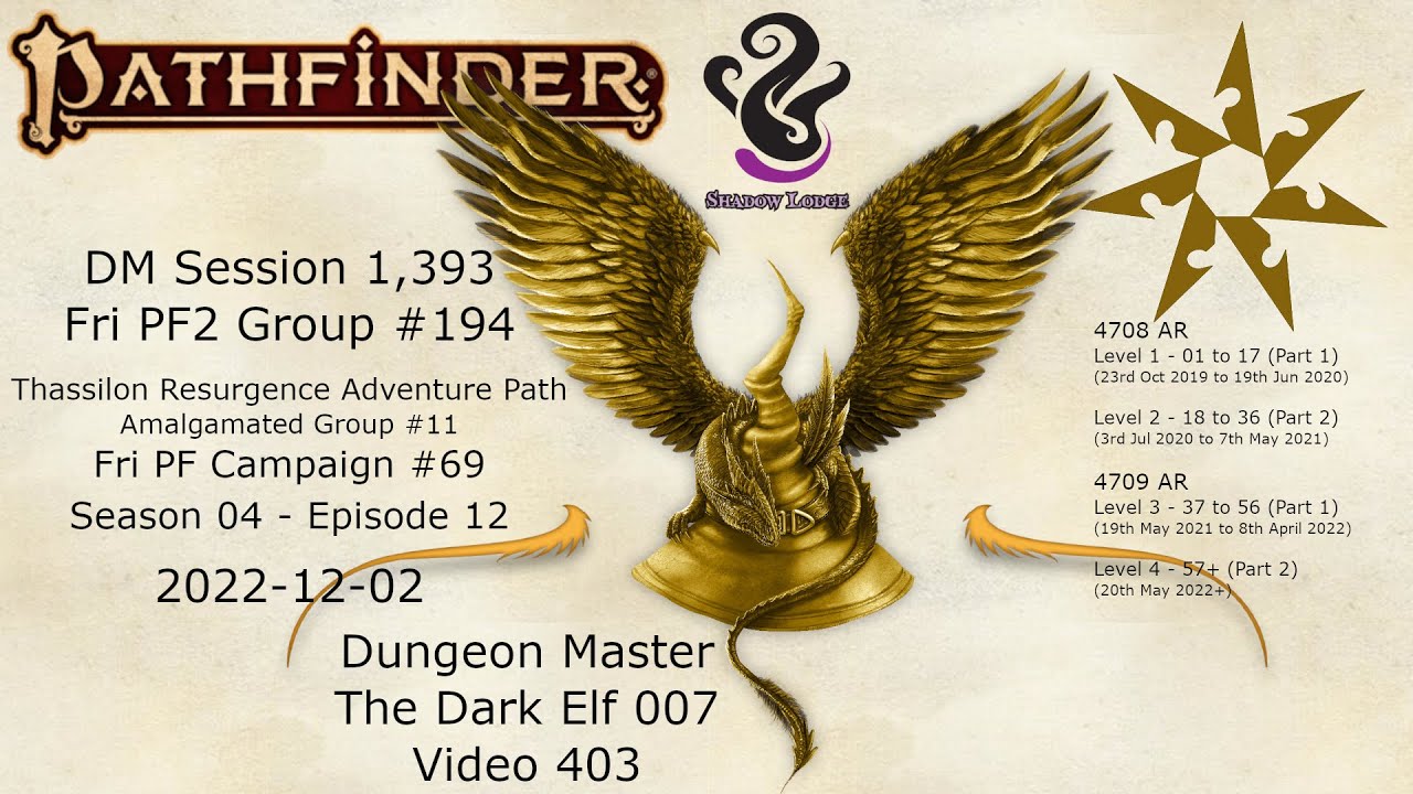 Pathfinder 2 - TRAP S04E13 - Fri 69 - Return of the Runelords Part 1 ...